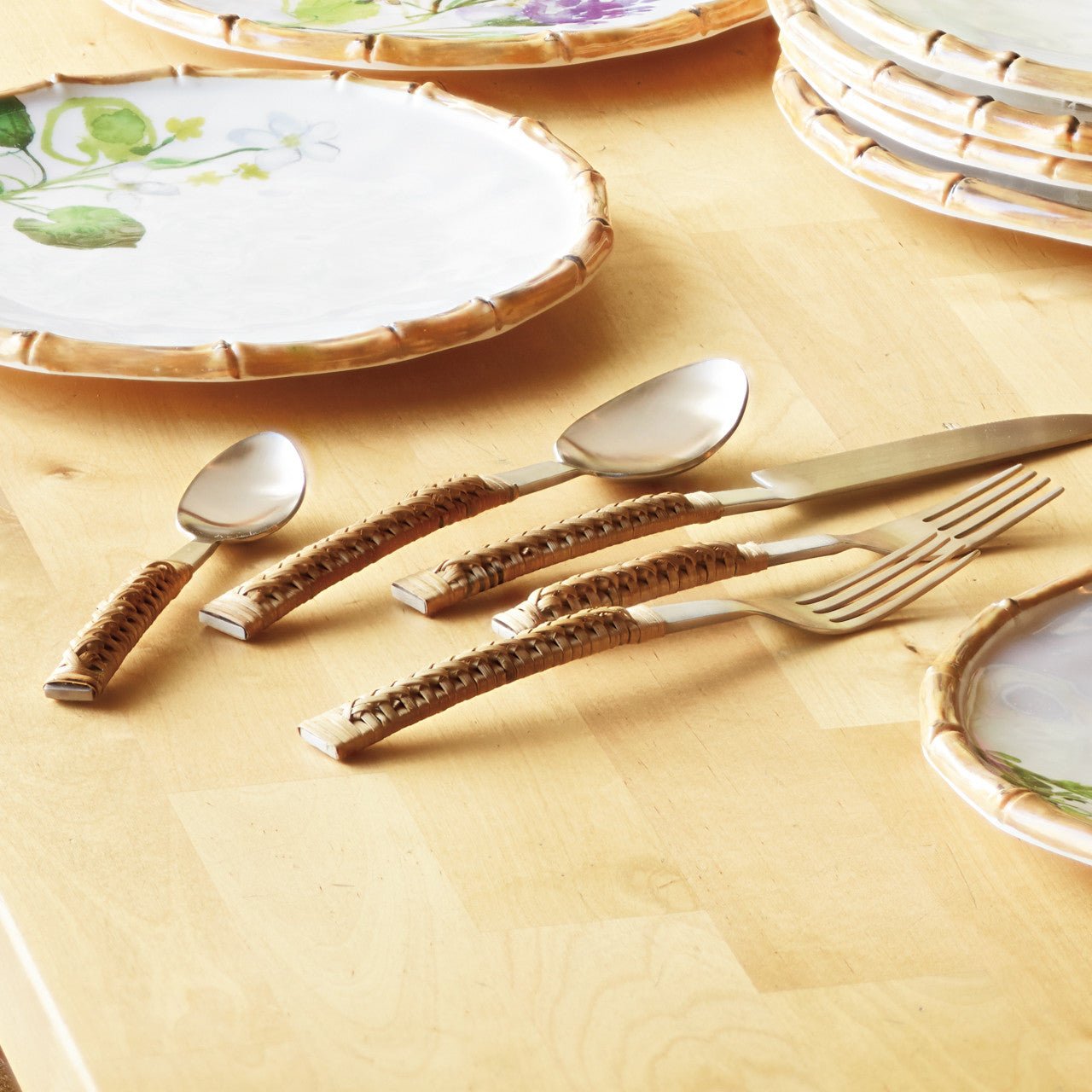 Bamboo Handle Cutlery Set – Monticello Shop