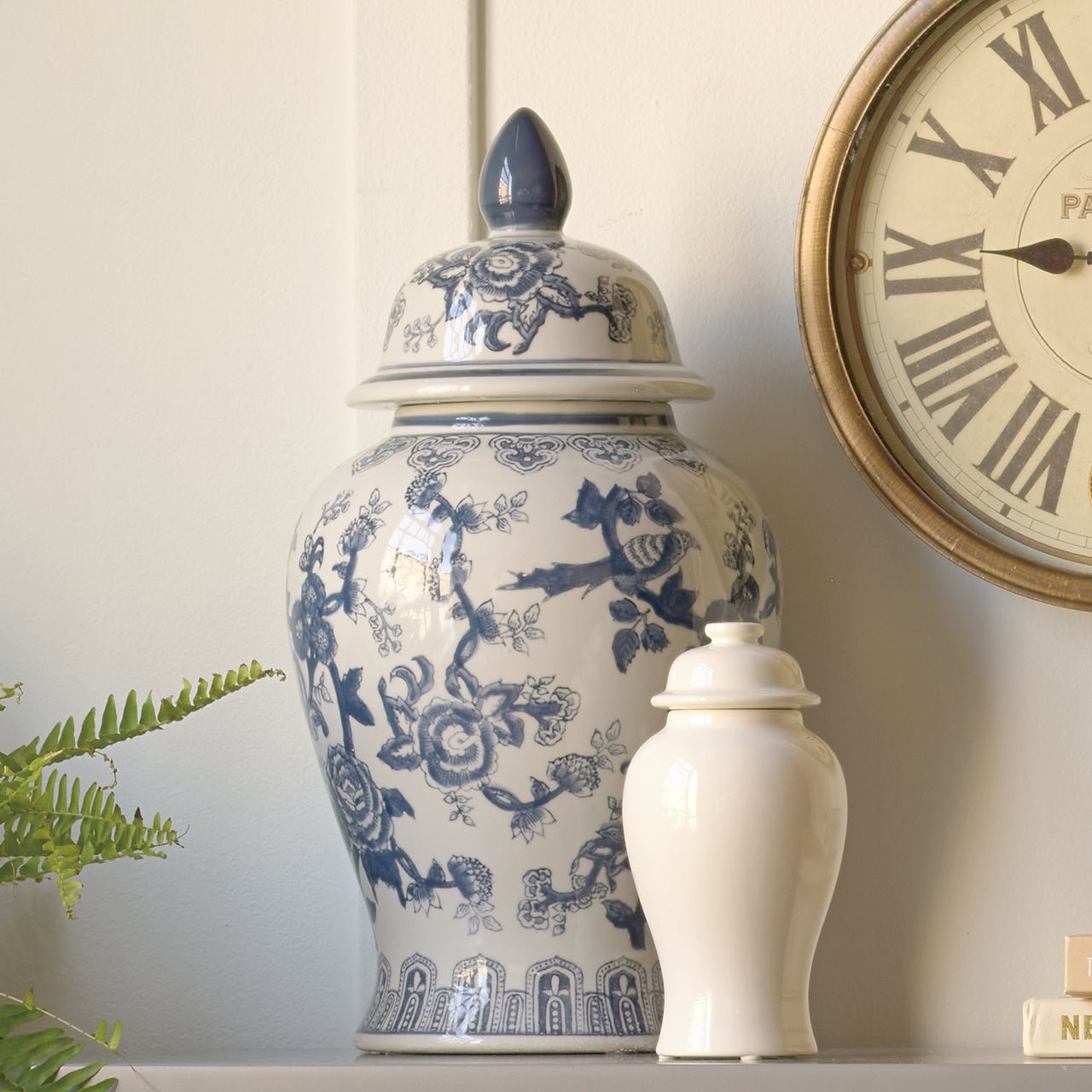 Birds & Blooms Porcelain Ginger Jar – Monticello Shop