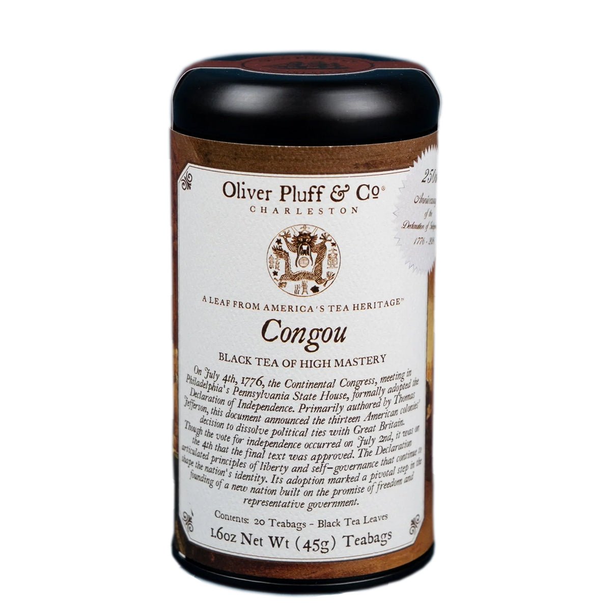 Congou Tea Tin 250th Anniversary – Monticello Shop