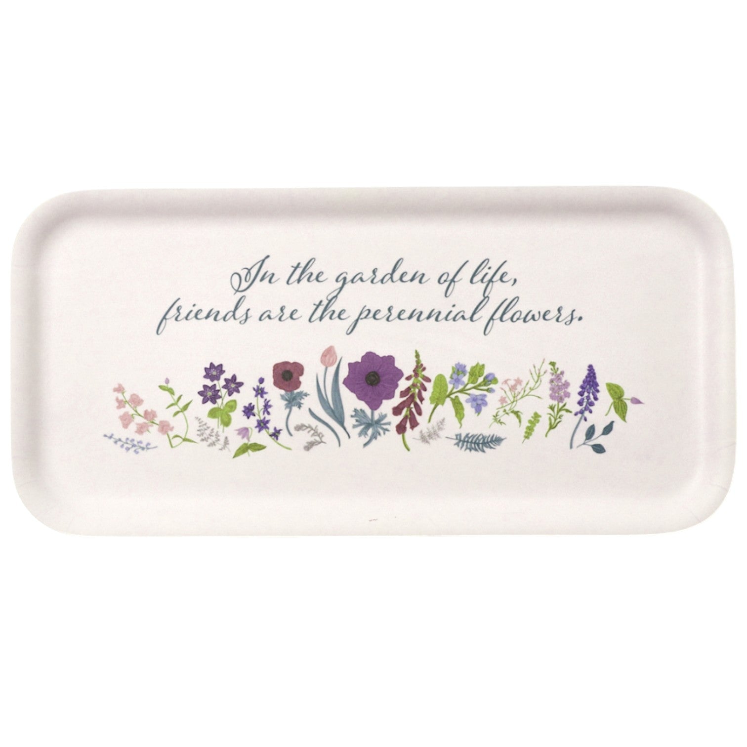 Perennial Flowers Birchwood Tray – Monticello Shop