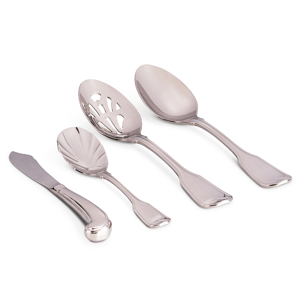 Jefferson Flatware: 4-Piece Hostess Set – Monticello Shop
