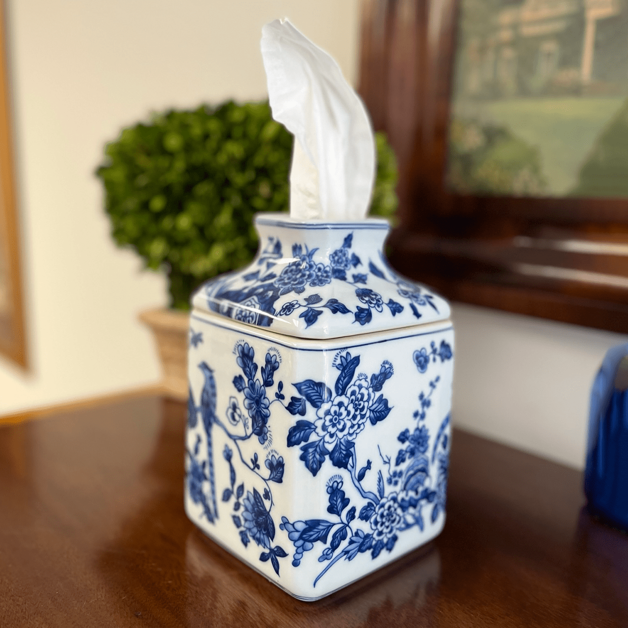Monticello Birds Tissue Box Holder – Monticello Shop